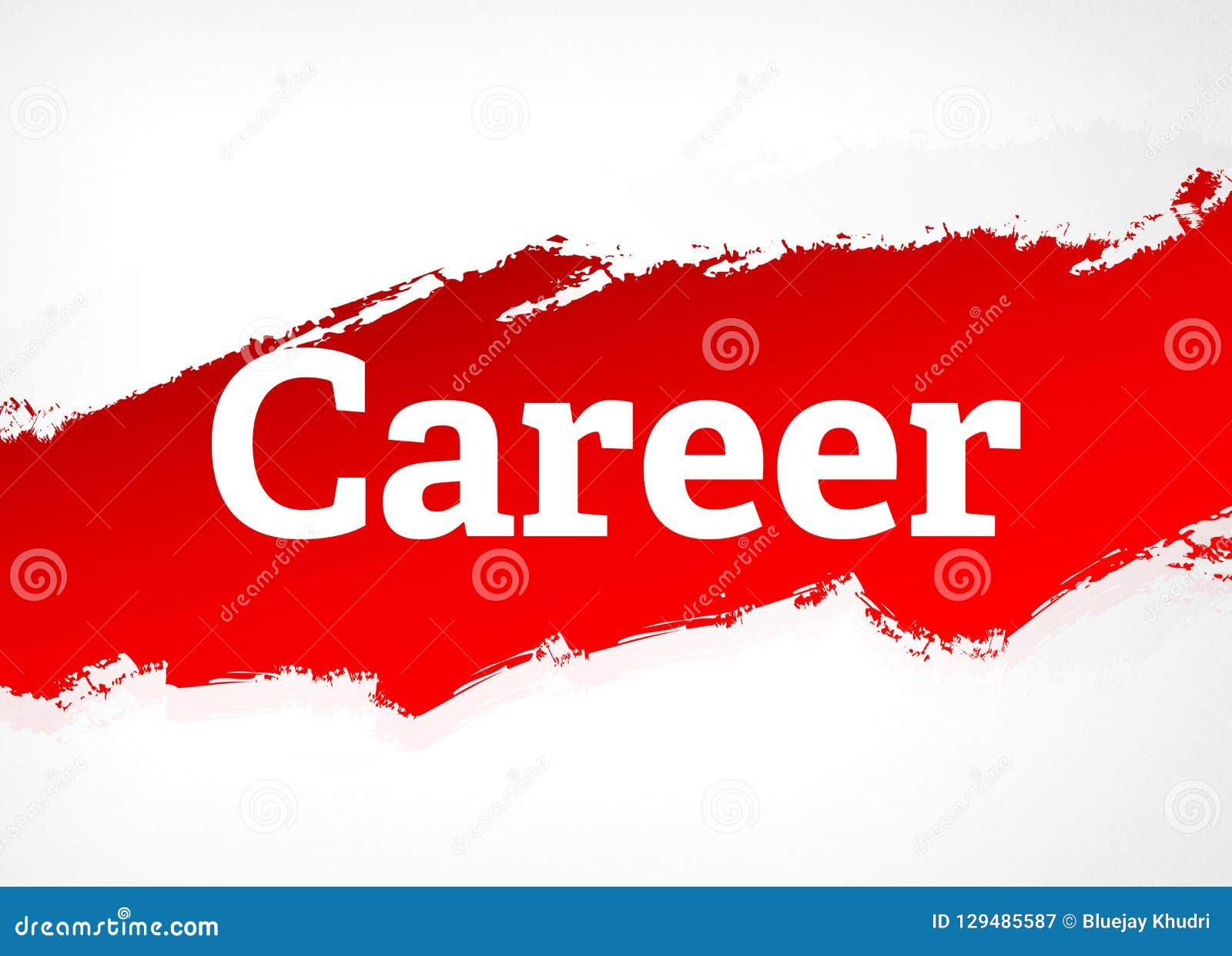 Career Red Brush Abstract Background Illustration Stock Illustration ...