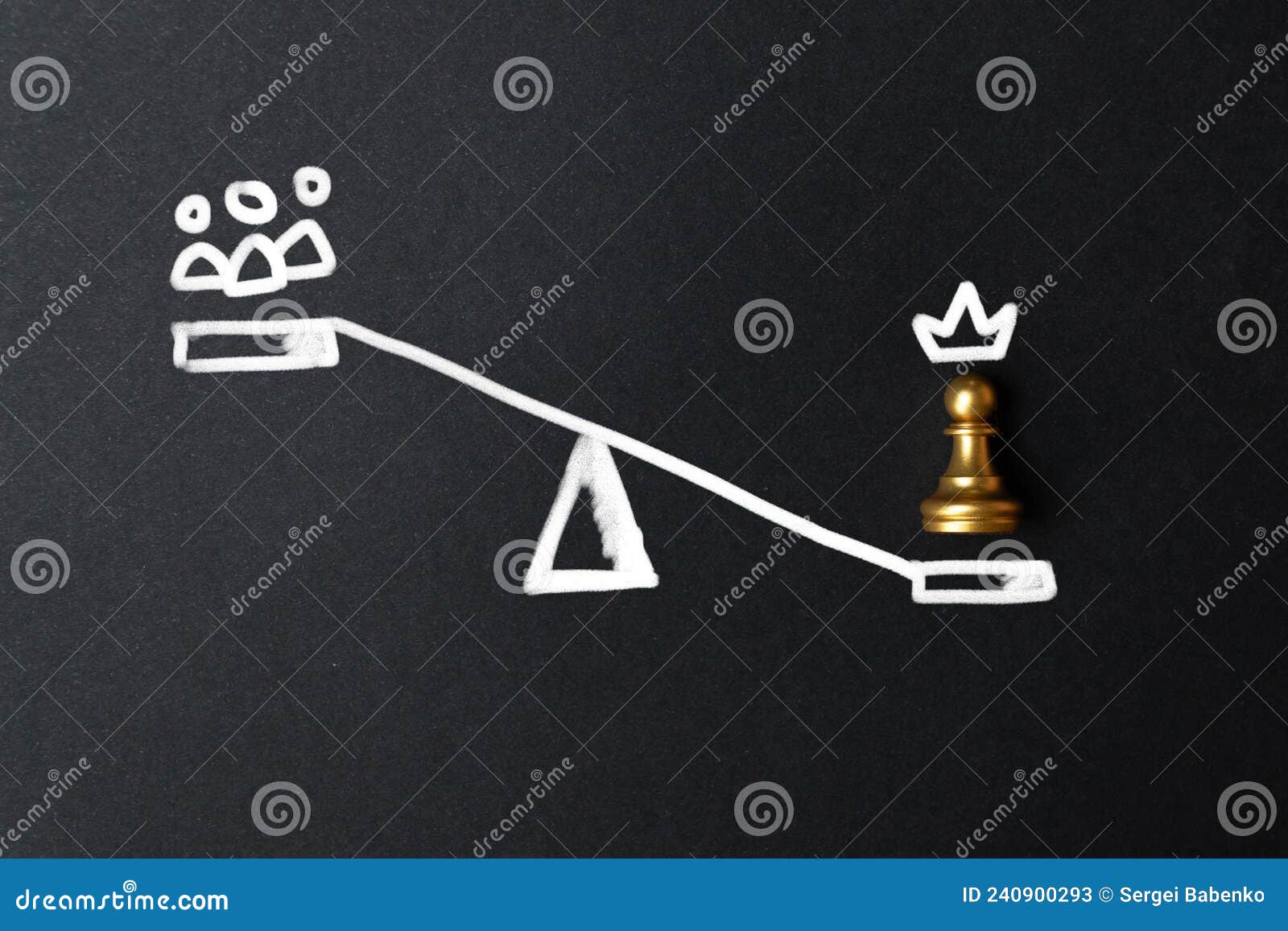 Career Scale Concept. One Professional Employee is Better Than Many ...
