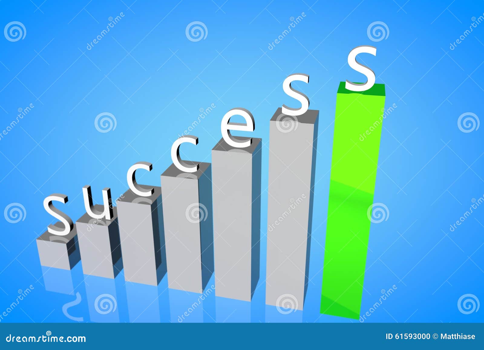 Career success 3d stock illustration. Illustration of statistics - 61593000