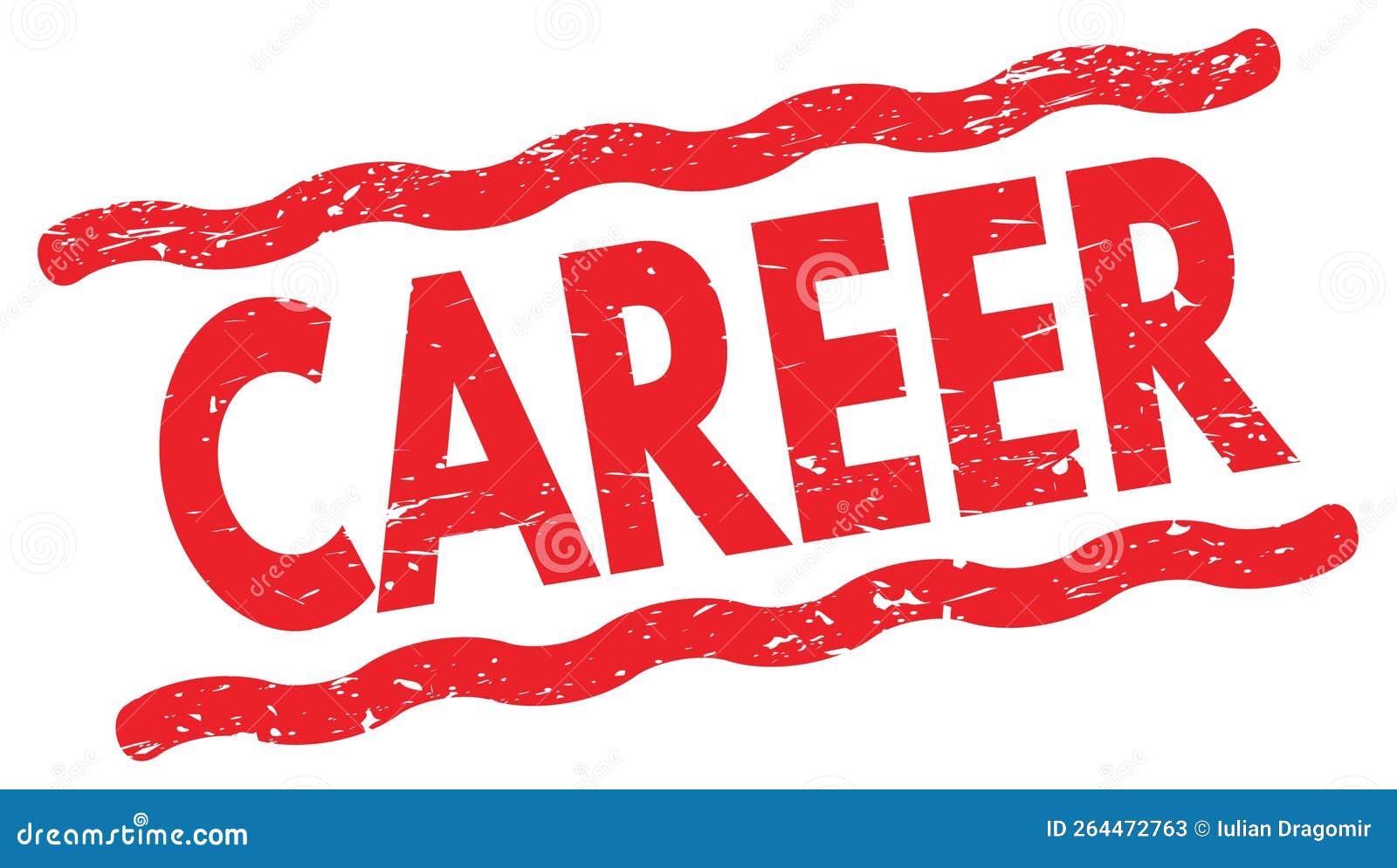 CAREER Text on Red Lines Stamp Sign Stock Illustration - Illustration ...