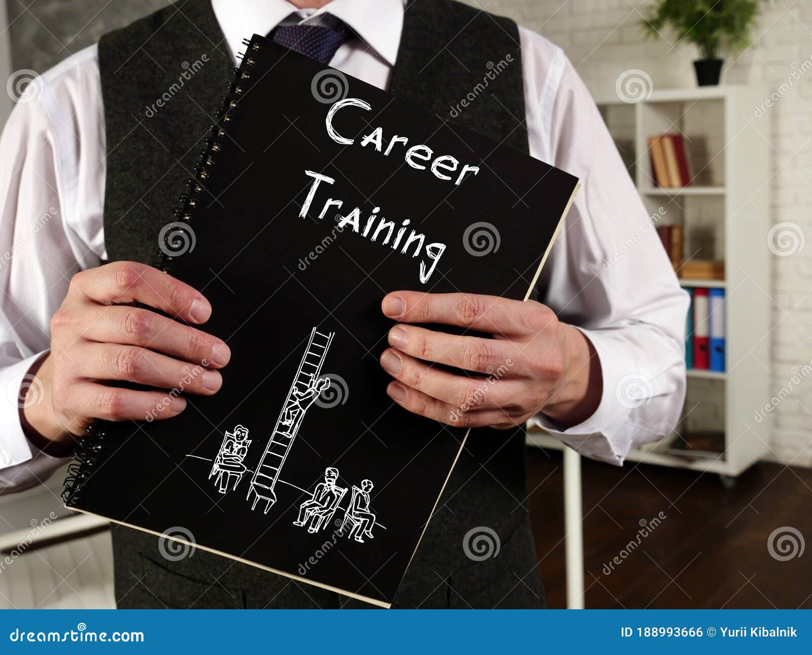 Career Training Sign on the Page Stock Photo - Image of information ...