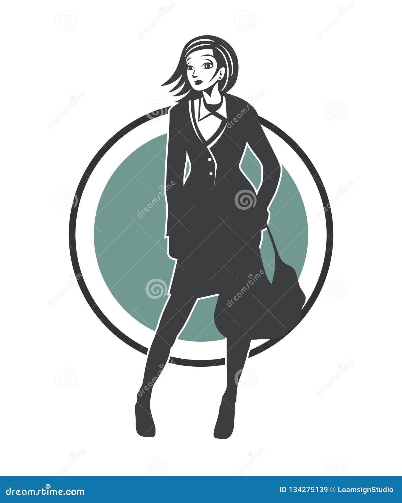 Career woman design vector stock vector. Illustration of woman - 134275139