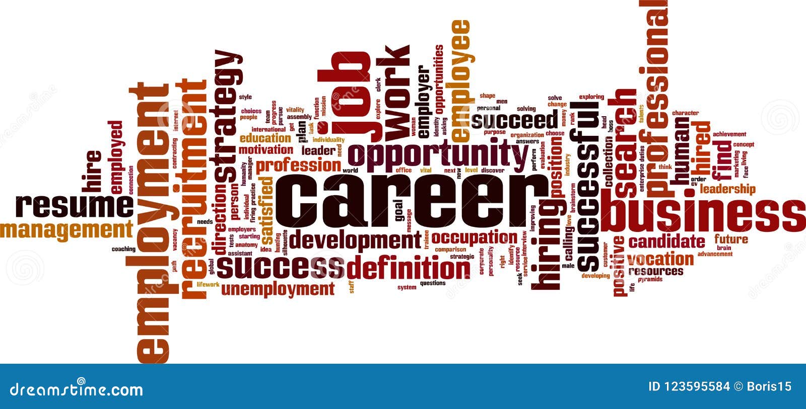 Career word cloud stock vector. Illustration of leader - 123595584