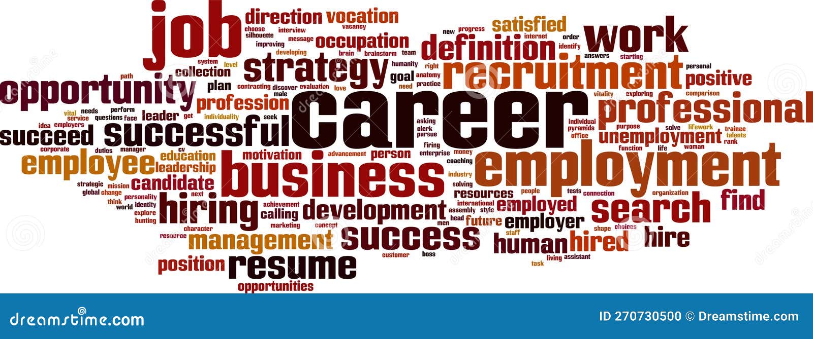 Career word cloud stock vector. Illustration of opportunity - 270730500