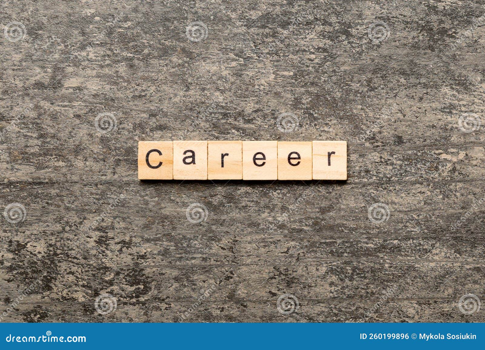 Career Word Written on Wood Block. Career Text on Table, Concept Stock ...