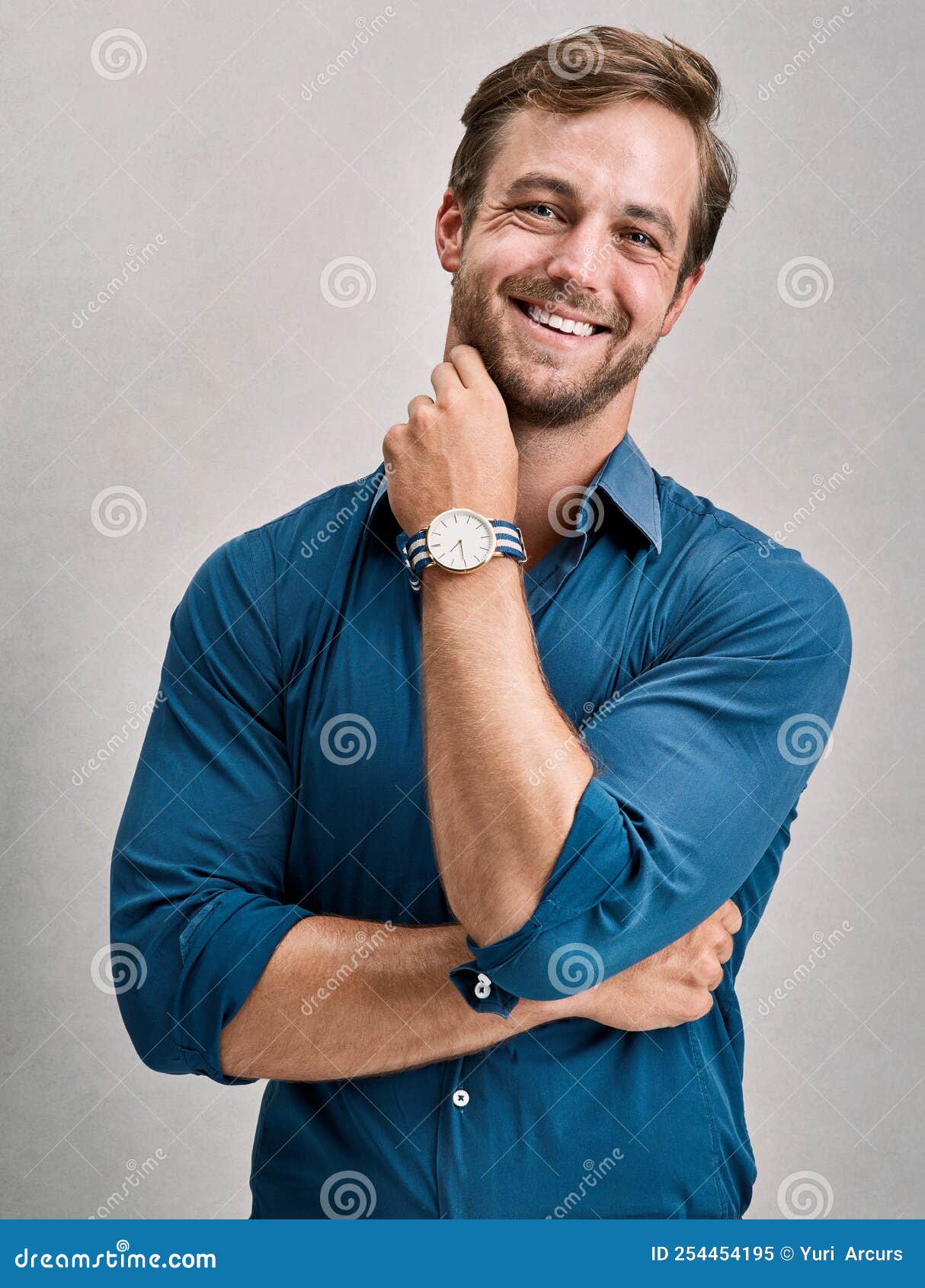 Carefree and Confident. Cropped Portrait of a Handsome Young Man Posing ... Carefree and Confident. Cropped Portrait of a Handsome Young Man Posing ...