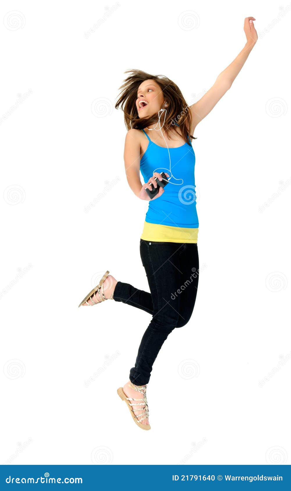 Carefree dancer stock photo. Image of motion, dance, listen - 21791640