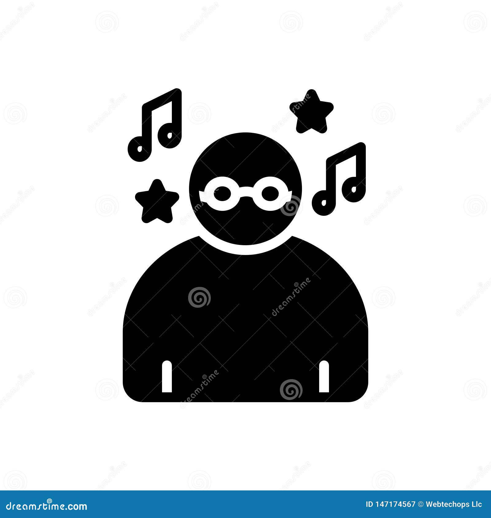 Black Solid Icon for Carefree, Careless and Reckless Stock Vector ...