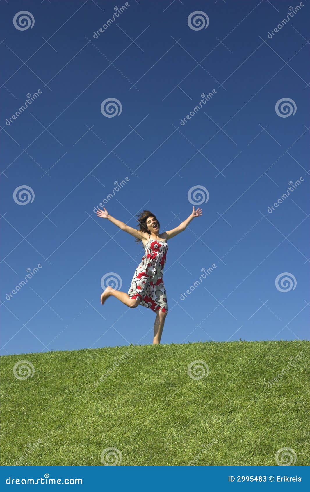 Carefree Lifestyle stock image. Image of girl, blue, enjoy - 2995483