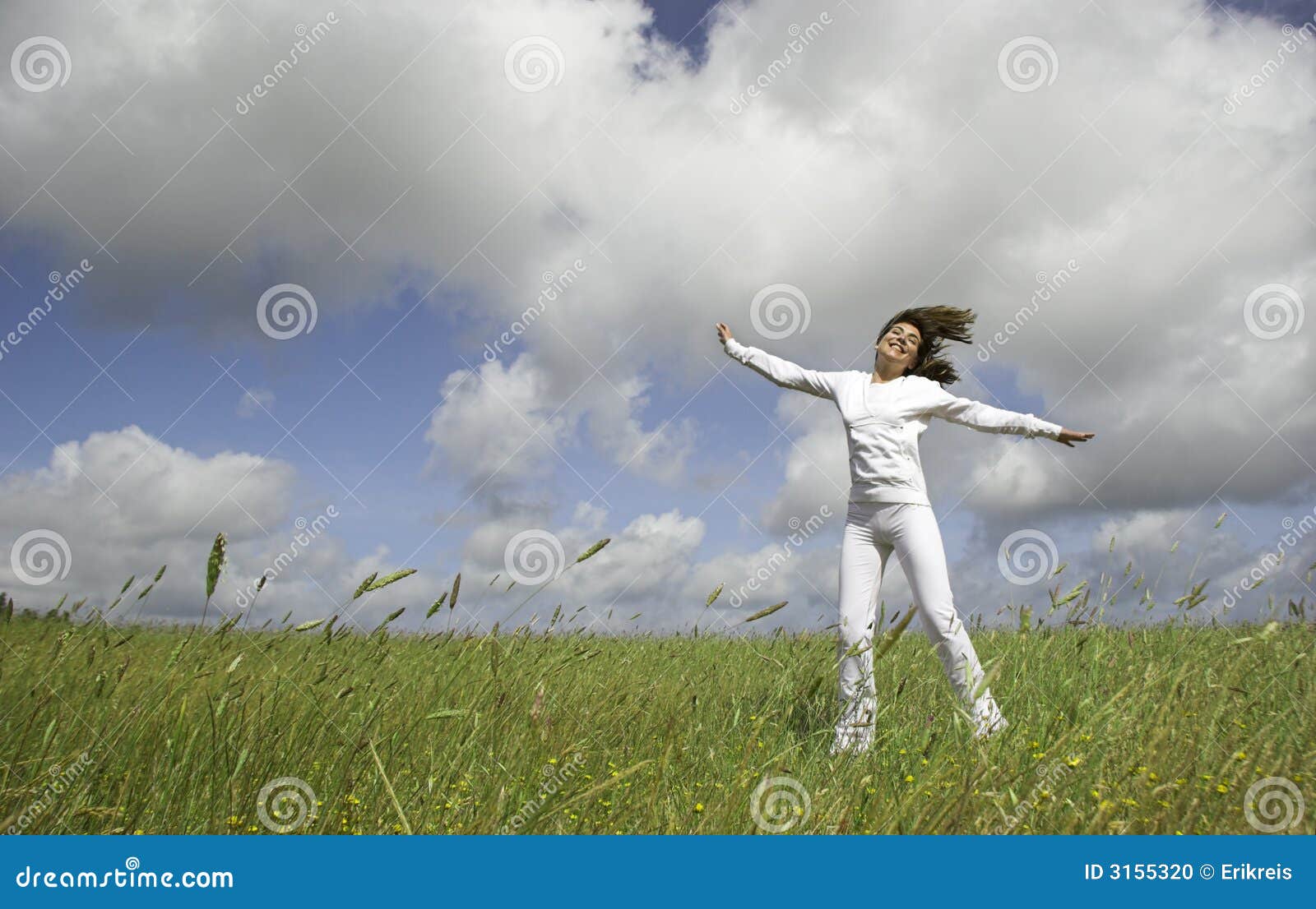 Carefree Time stock photo. Image of active, action, meadow - 3155320