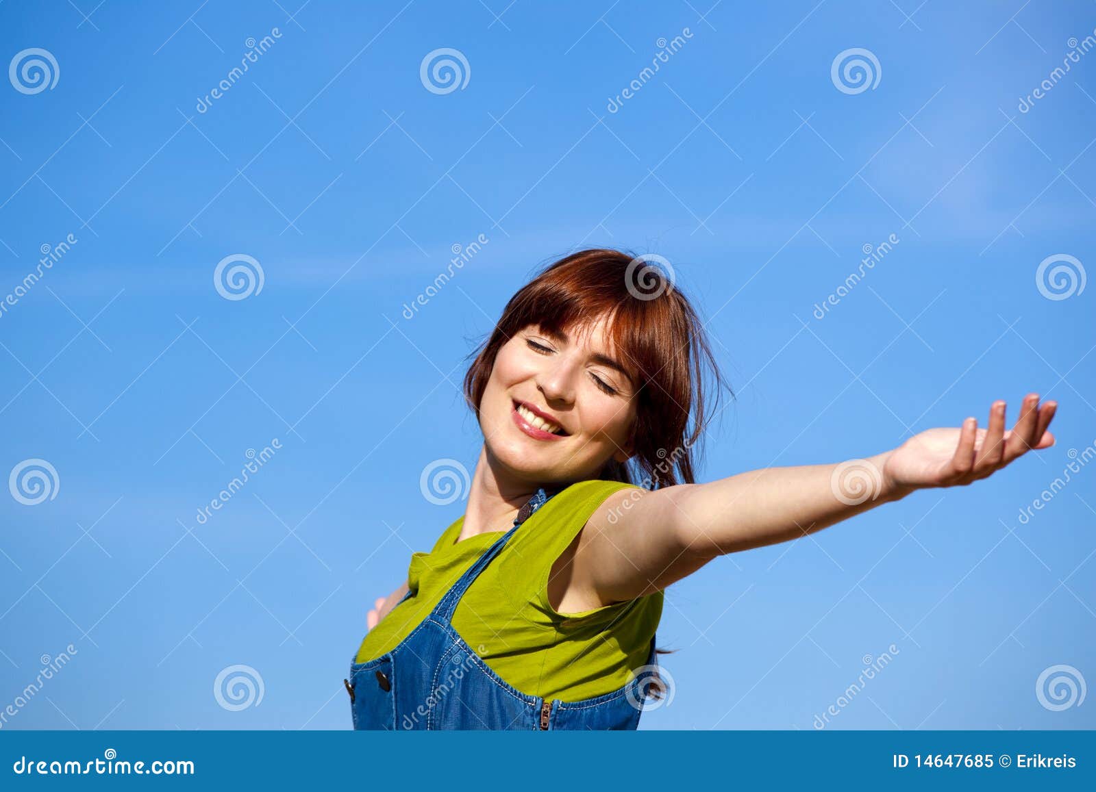 Carefree woman stock image. Image of enjoy, adult, beauty - 14647685