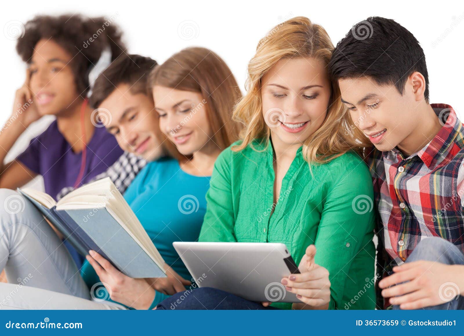 Carefree and young. stock image. Image of college, descent - 36573659
