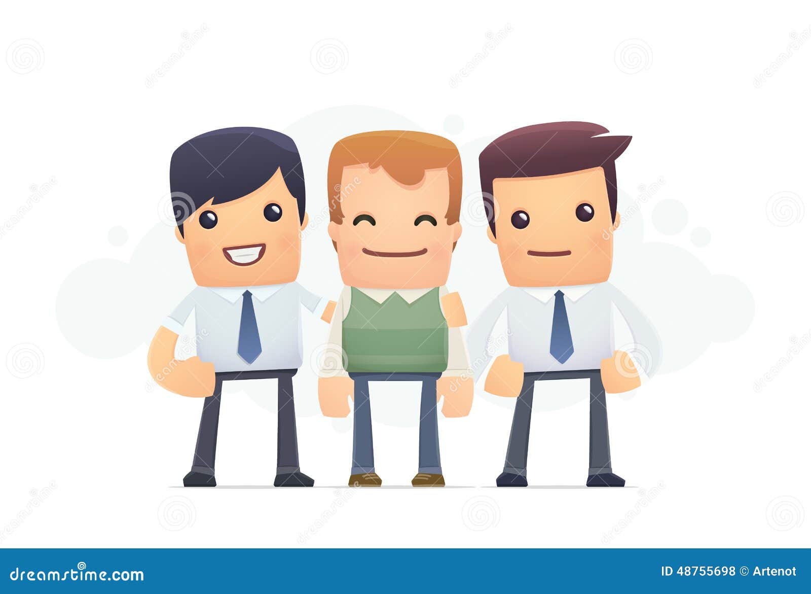 Careful Attention To the Client Stock Illustration - Illustration of ...