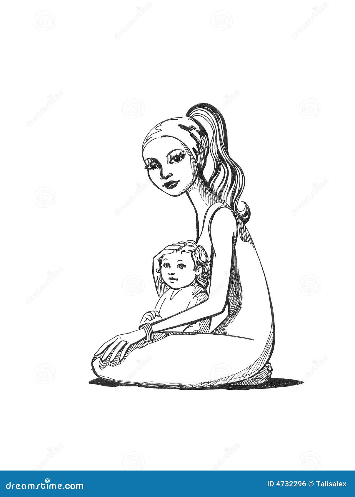 Careful hands stock illustration. Illustration of caress - 4732296