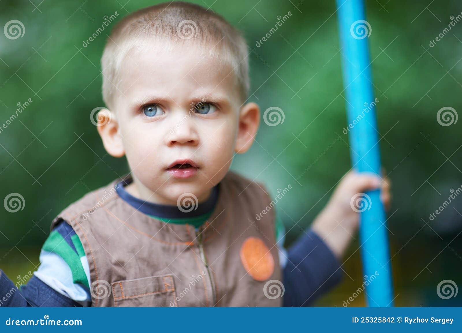 Careful Look a Little Child Stock Photo - Image of childhood, head ...