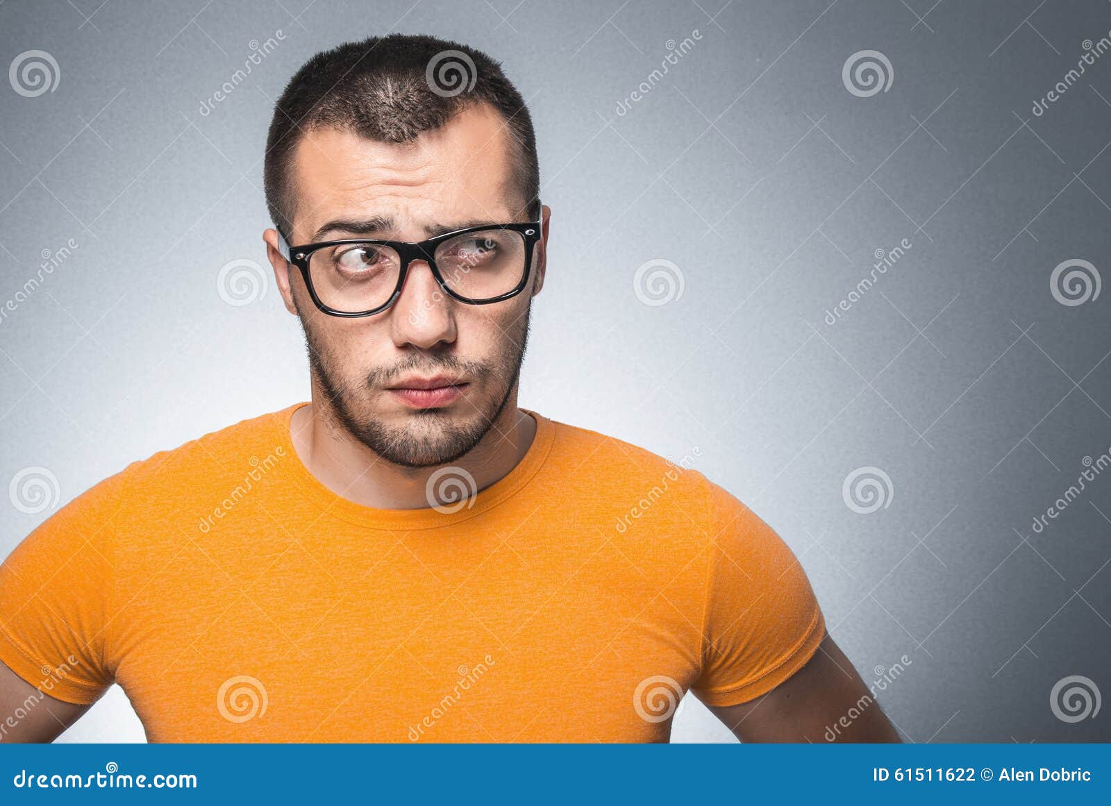 Careful young man. stock photo. Image of copy, reminder - 61511622