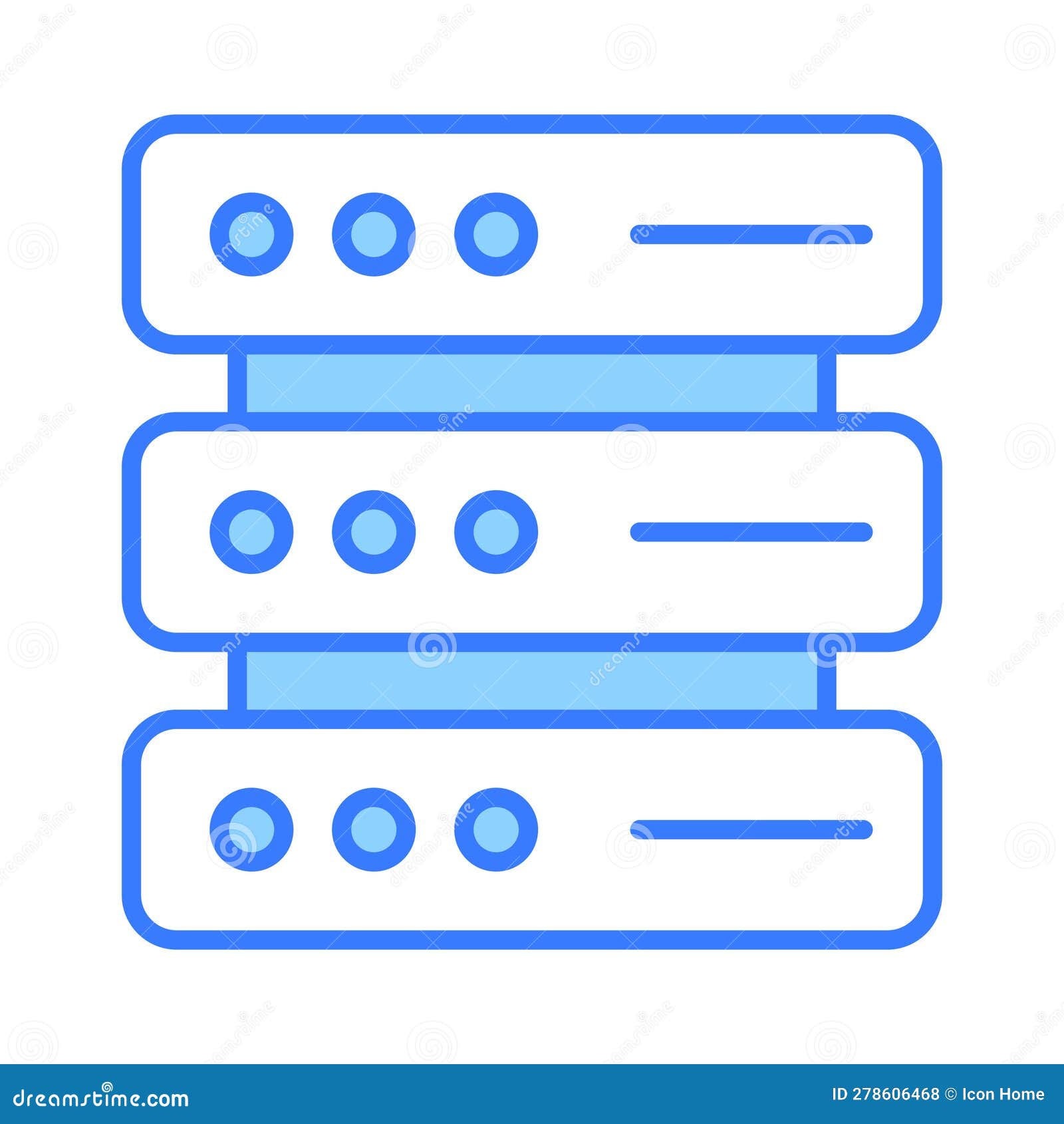 Carefully Crafted Vector of Data Server, Server Rack Icon in Trendy ...