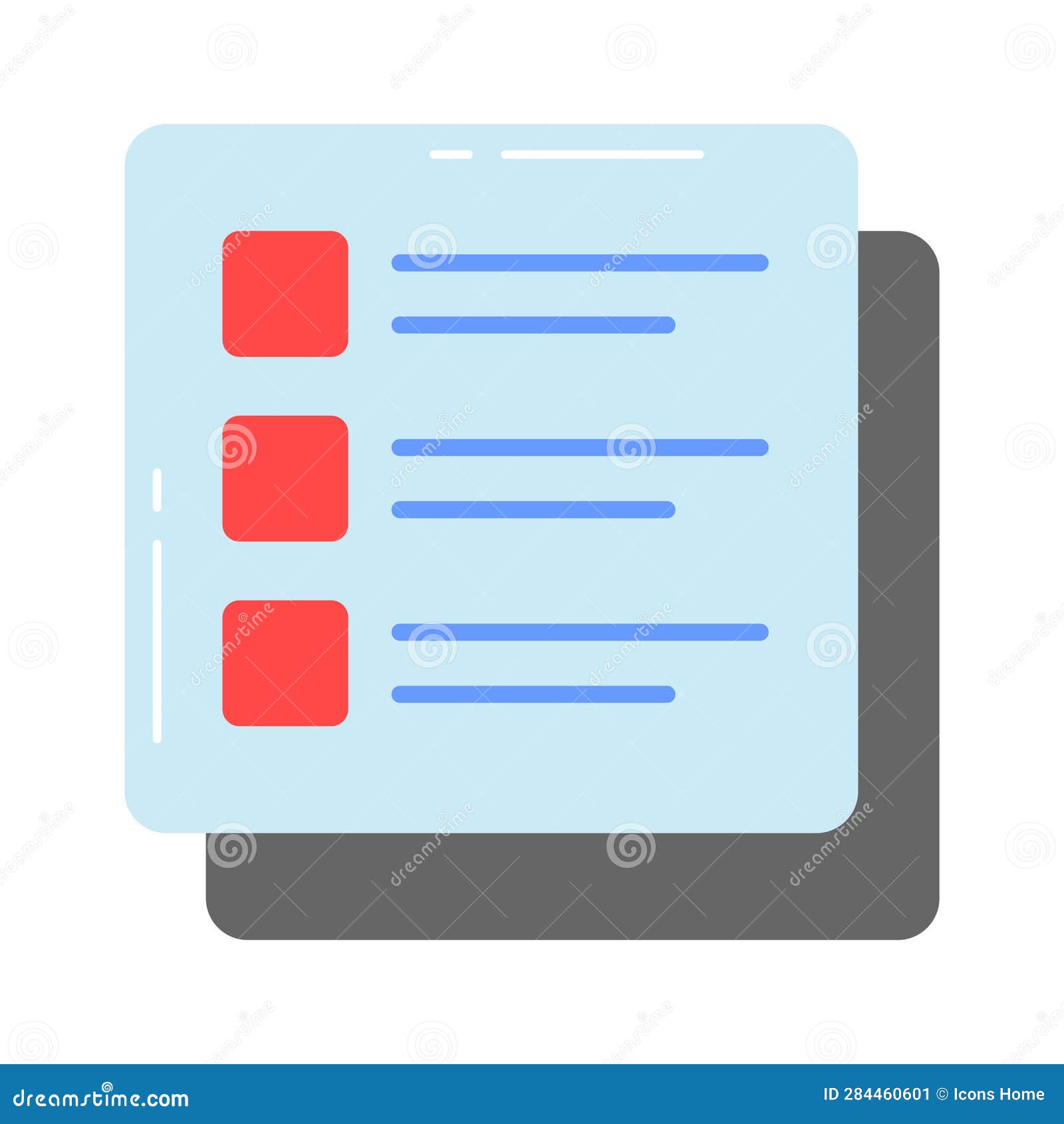 Carefully Designed Checklist Icon Represents a List of Tasks or Items ...