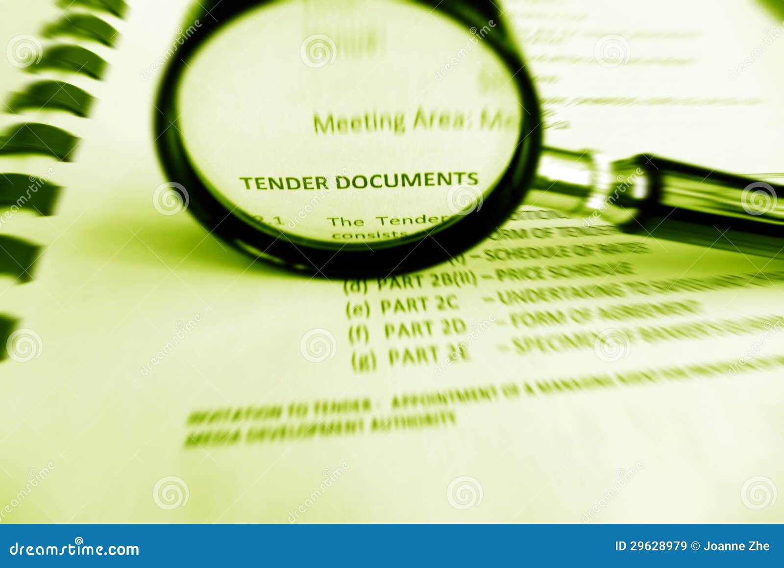 Carefully Studying Tender Documents Stock Image - Image of contractor ...