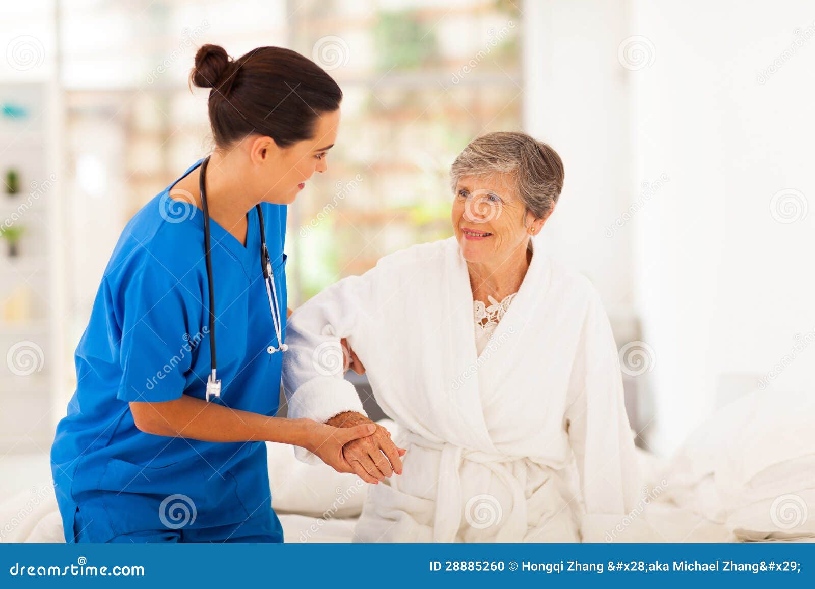 Caregiver helping senior stock photo. Image of older - 28885260