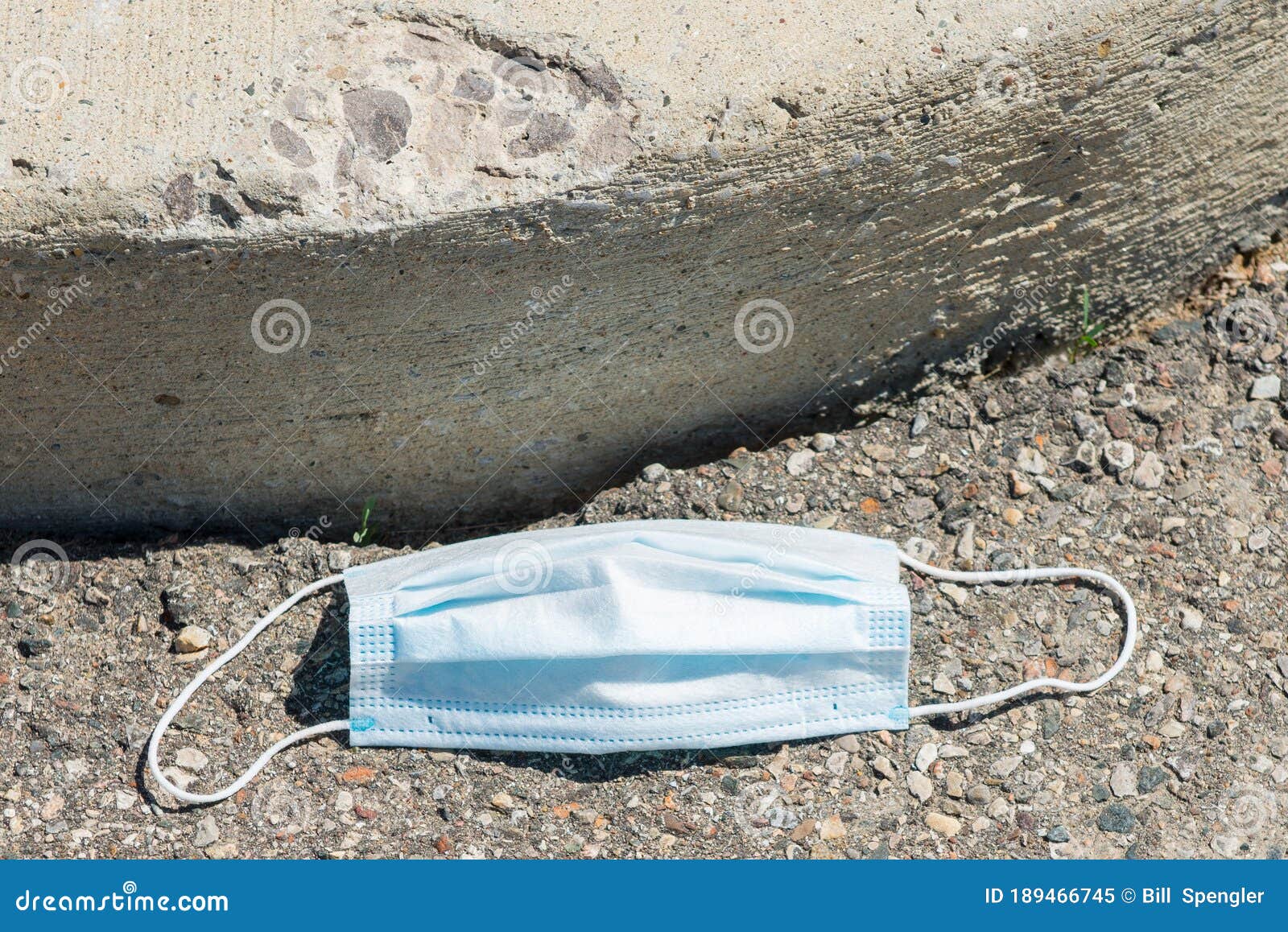 A Carelessly Discarded Mask Stock Image - Image of unsafe, hazardous ...
