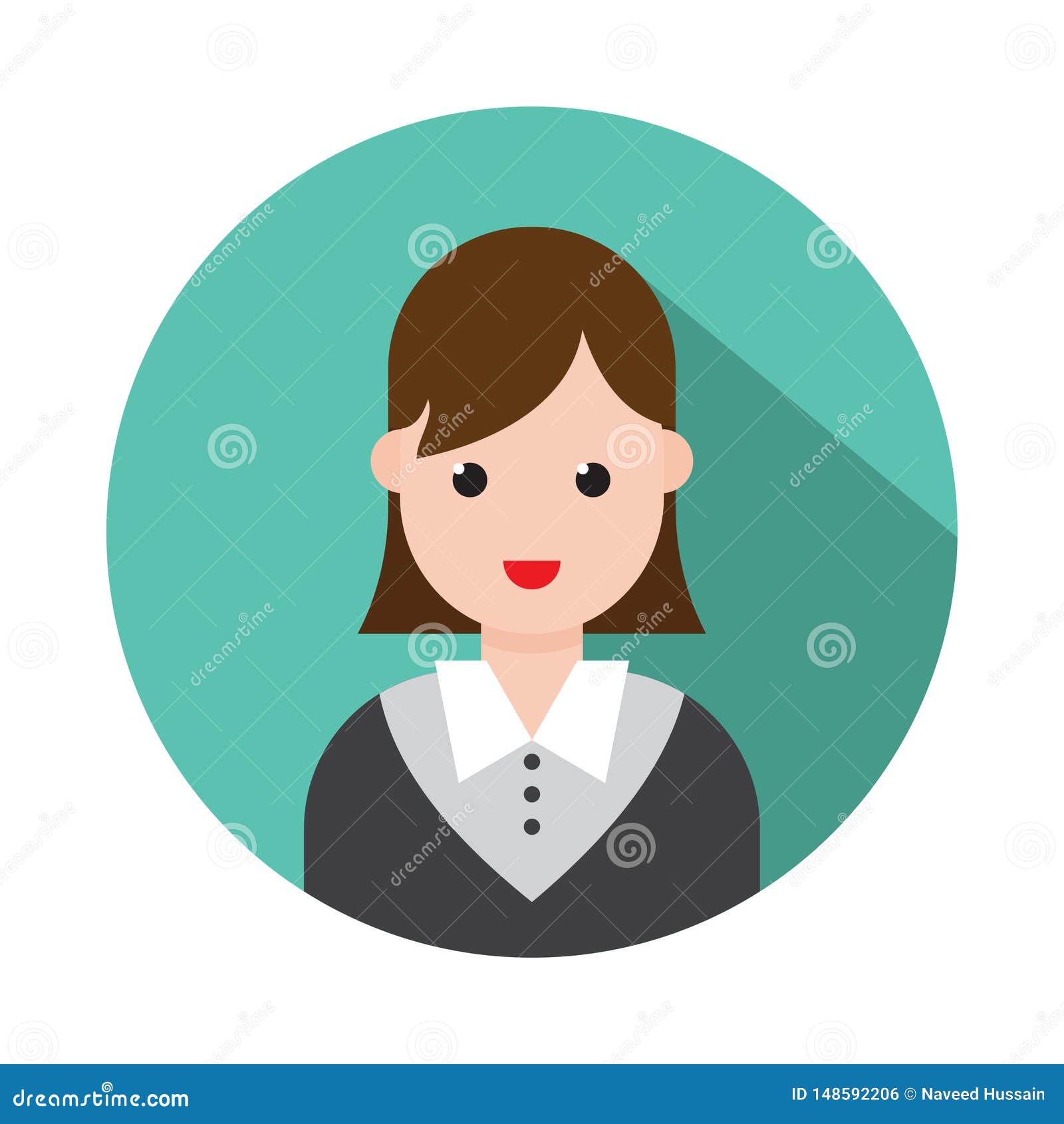 Caretaker Glyph Flat Vector Icon Stock Illustration - Illustration of ...