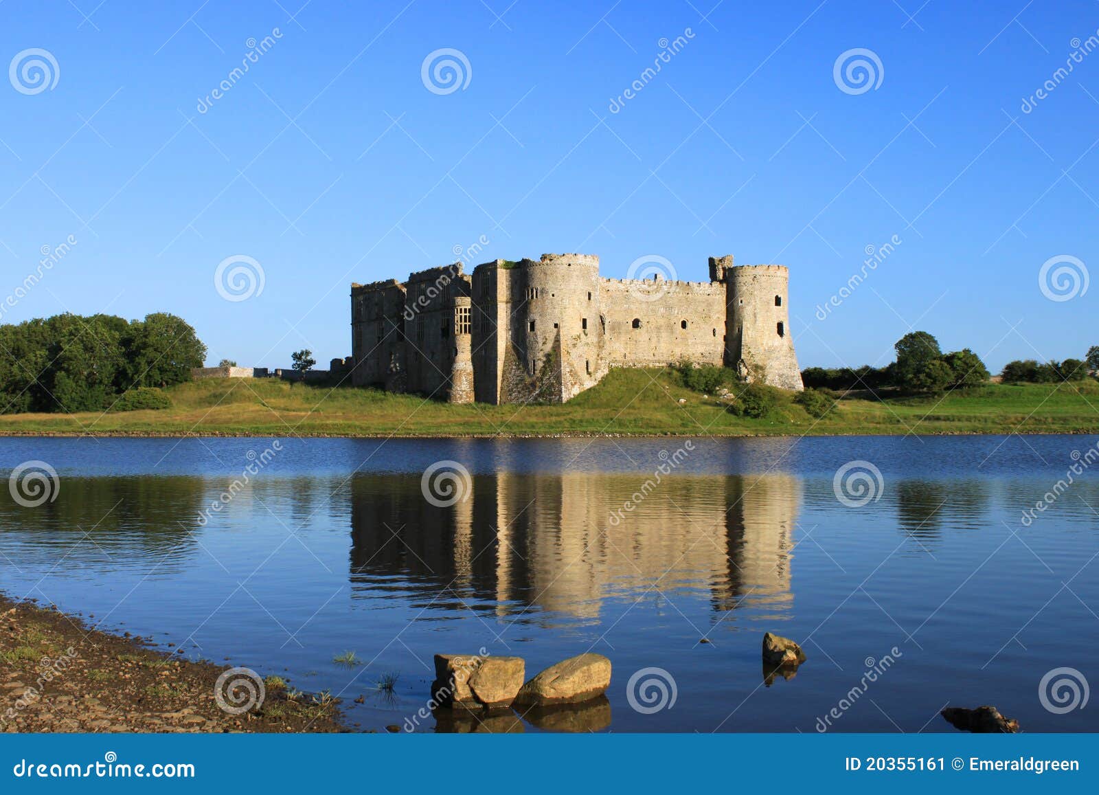 Carew Castle stock image. Image of scenic, blue, architecture - 20355161