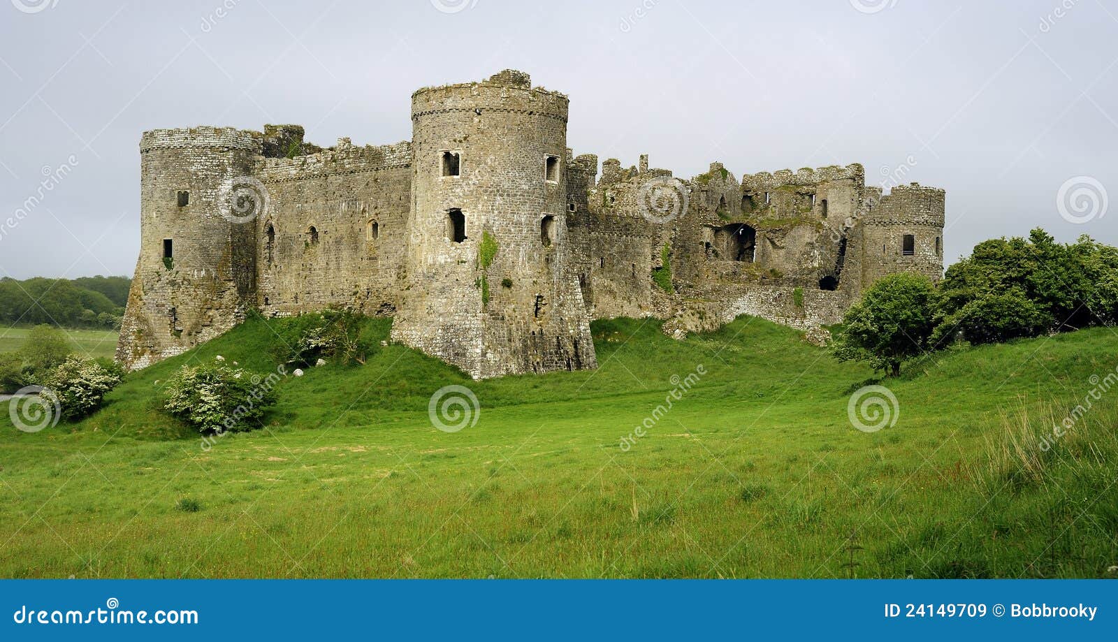Carew Castle, Pembrokeshire, Wales Stock Image - Image of castles ...