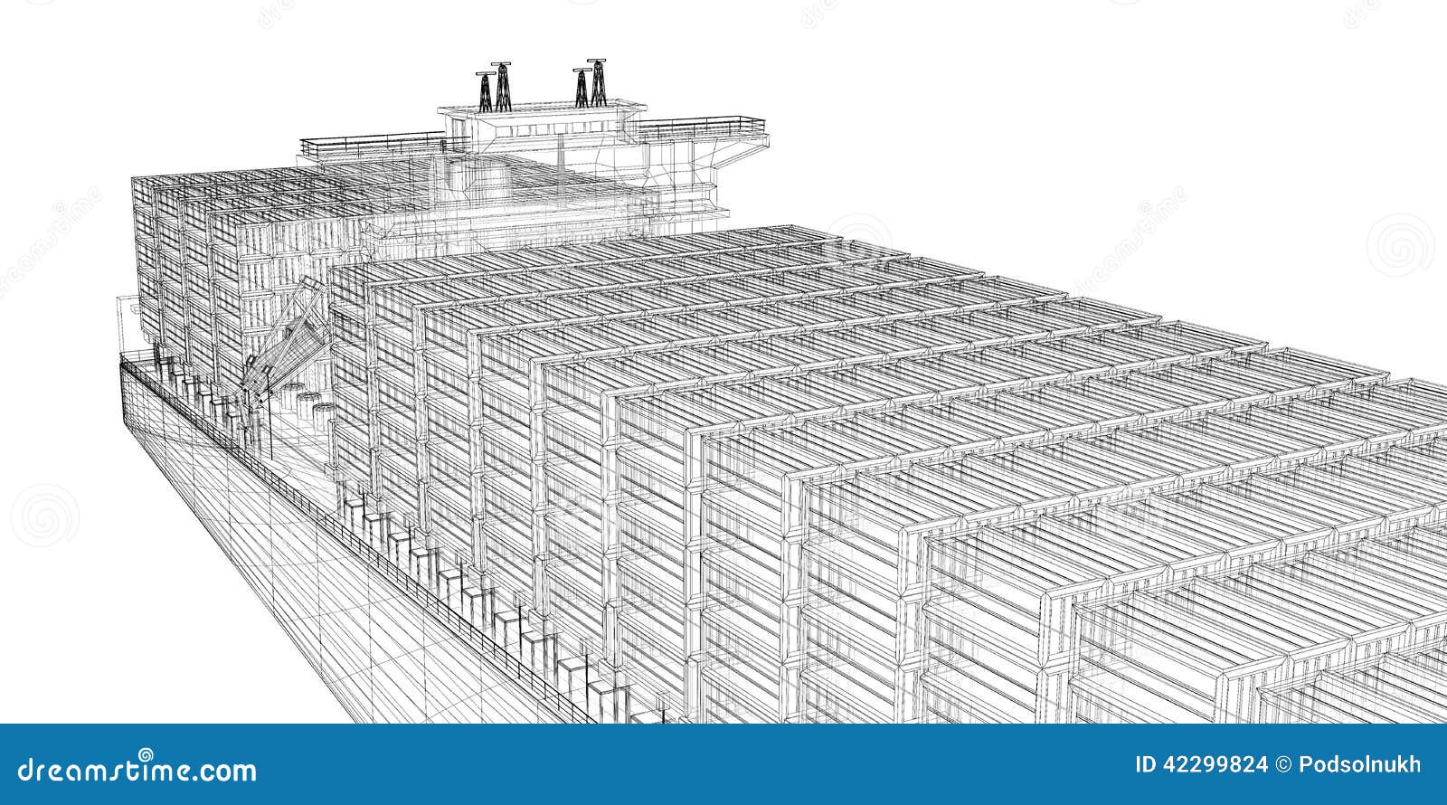 Carga Do Navio De Recipiente Ilustração Stock - Ilustração de imagem ...