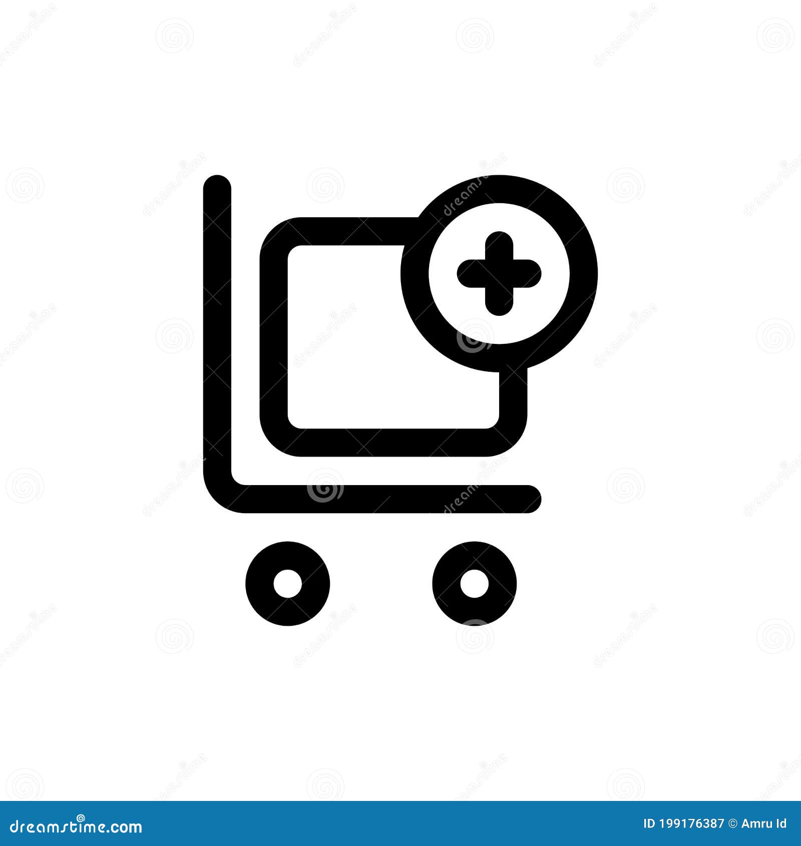 Cargo Add Box Delivery Icon, Logo, Vector Stock Vector - Illustration ...