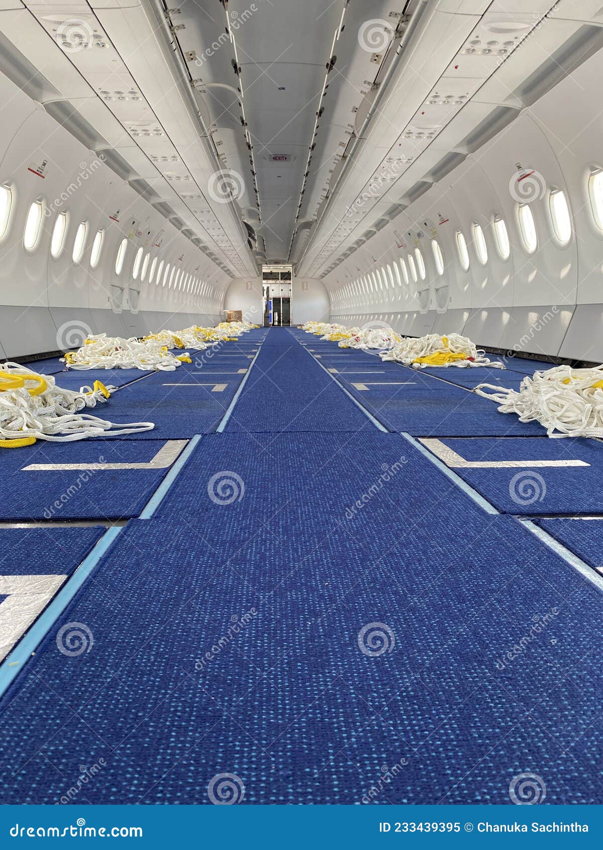 Cargo aircraft inside stock image. Image of conversation - 233439395