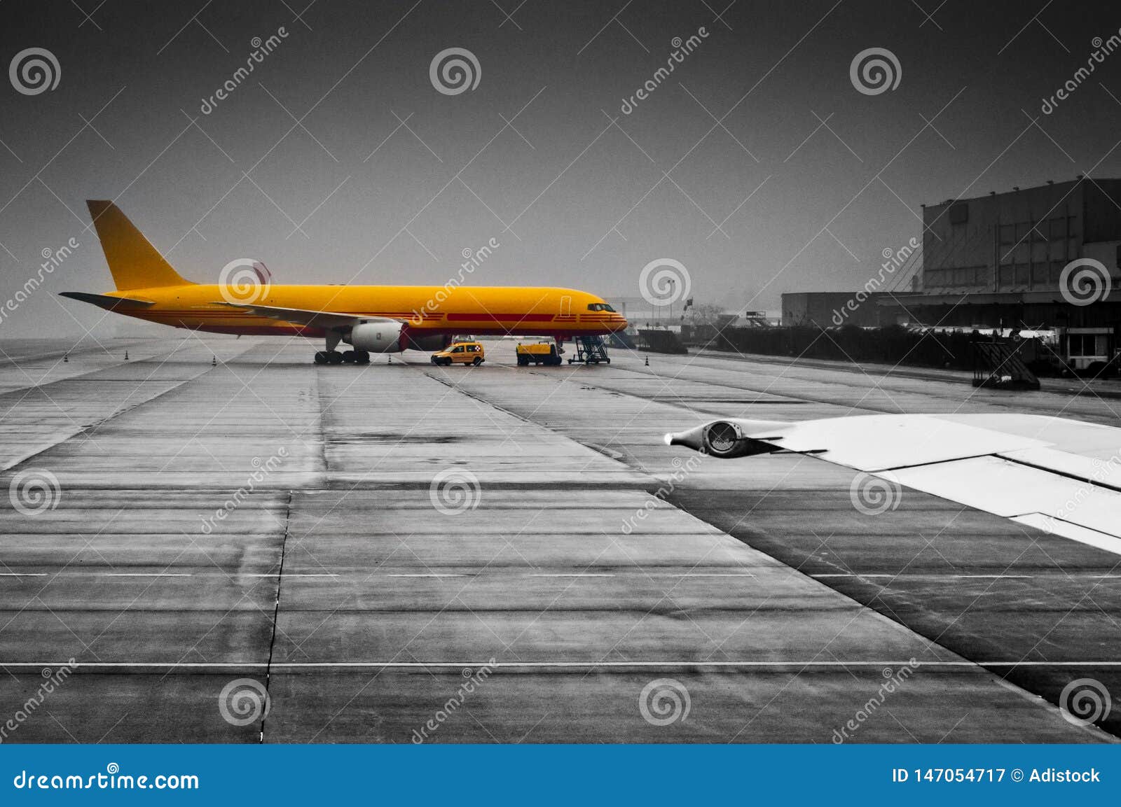 Airplane During Loading Royalty-Free Stock Photography | CartoonDealer ...