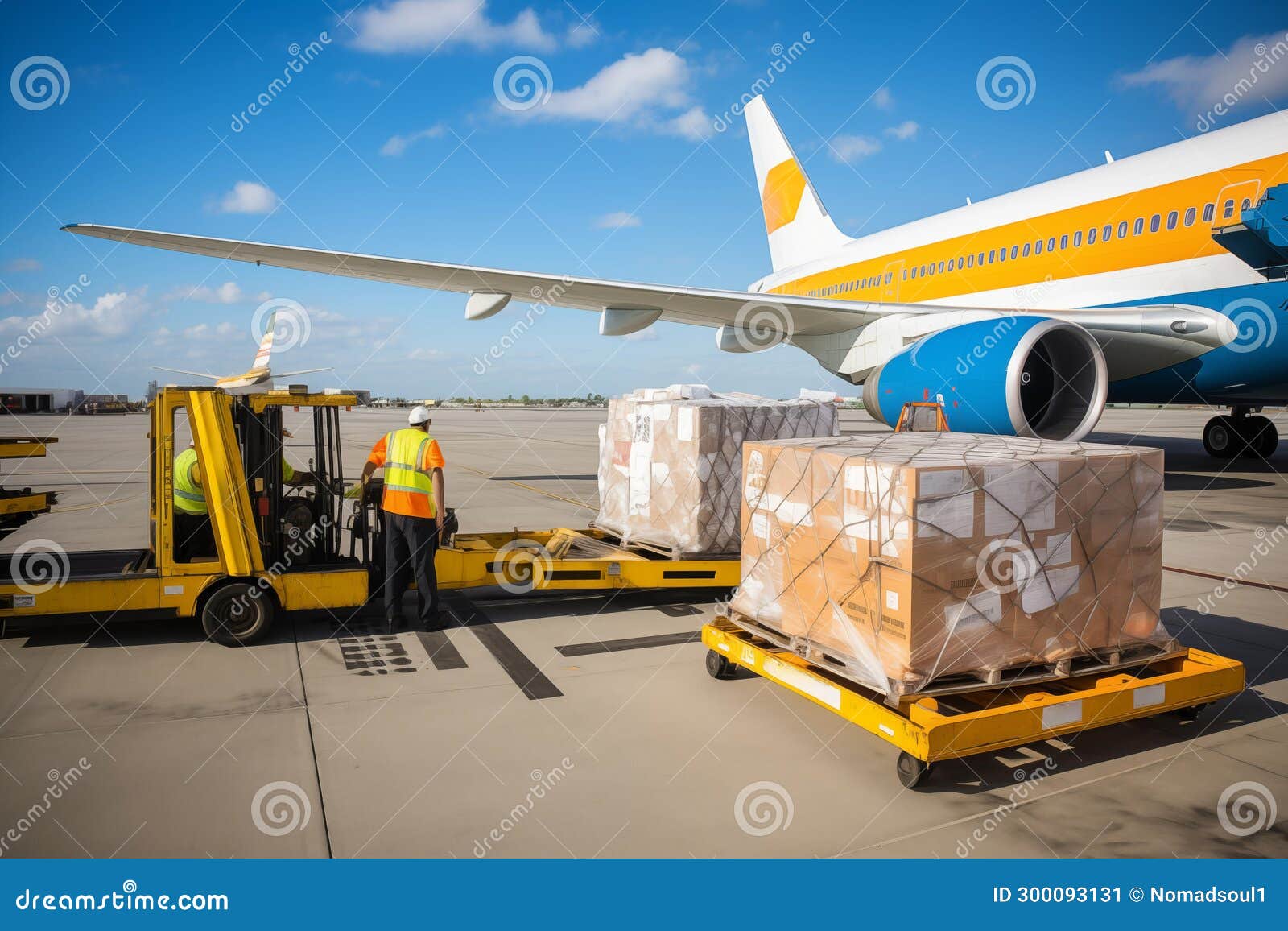 Airplane During Loading Royalty-Free Stock Photography | CartoonDealer ...