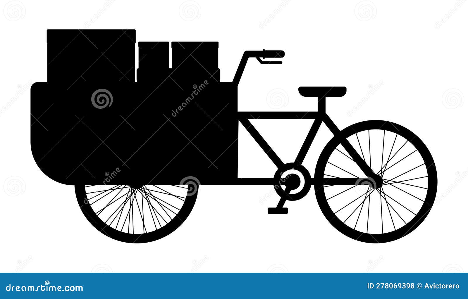 Cargo bike icon symbol stock vector. Illustration of isolated - 278069398