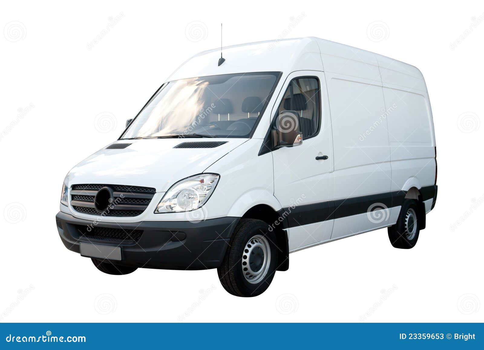 Cargo blanco Van imagen de archivo. Imagen de carga, blanco - 23359653