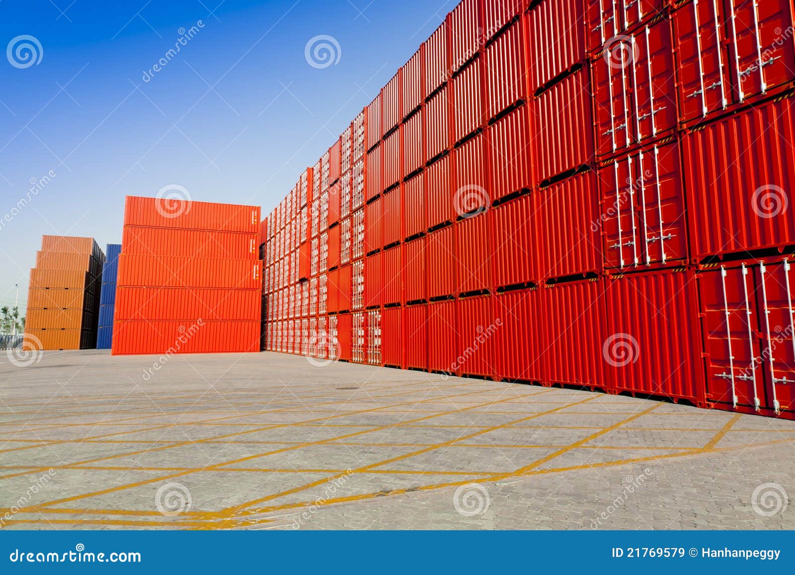 Cargo blocks stock image. Image of harbor, gantry, delivering - 21769579