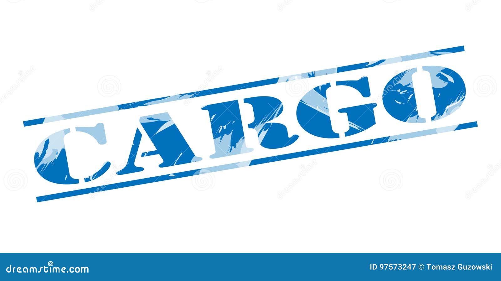 Cargo blue stamp stamp stock illustration. Illustration of design ...