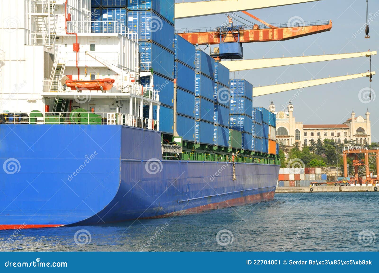 Cargo boat stock image. Image of port, ship, sending - 22704001