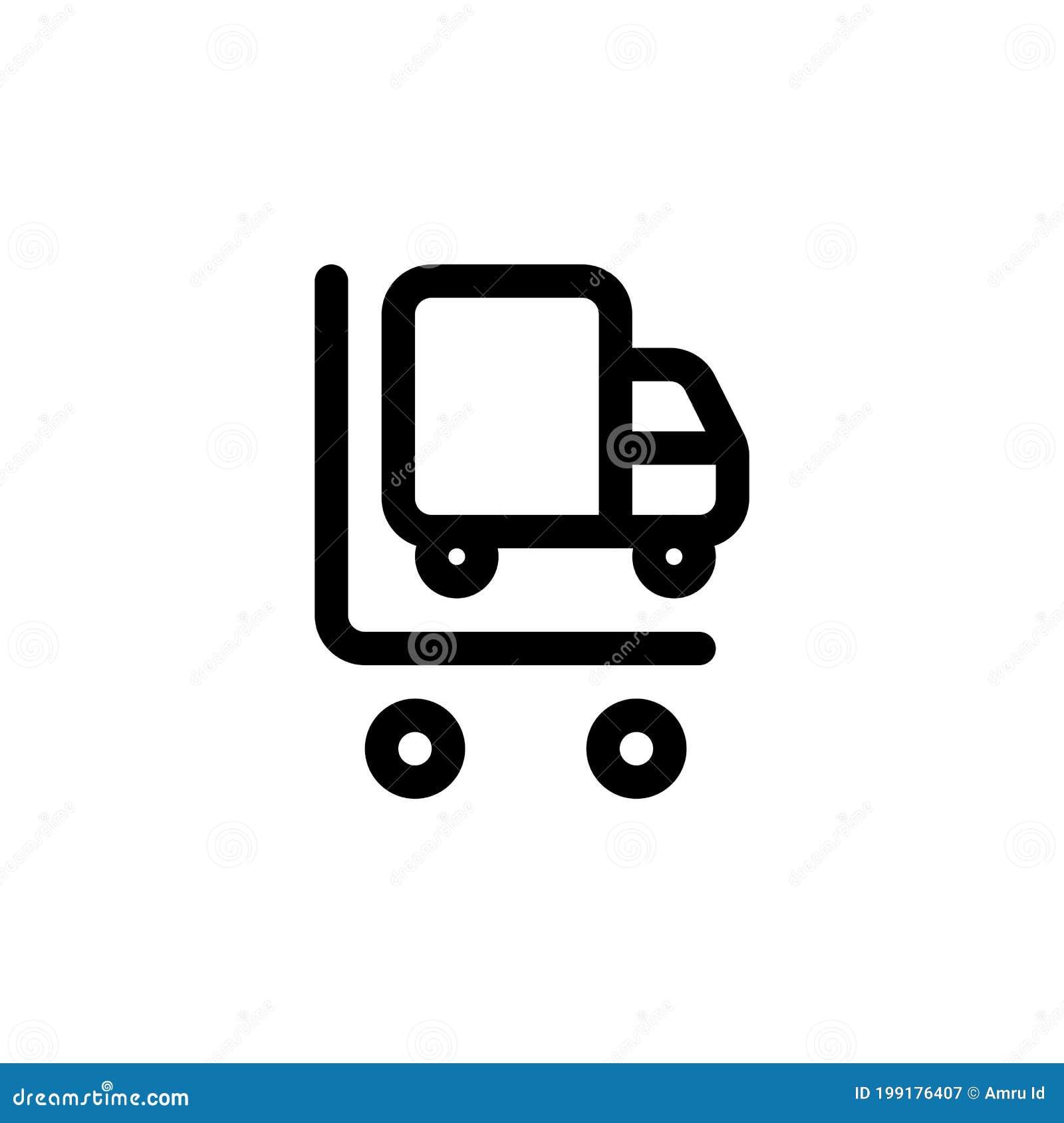 Cargo Box Delivery Car Truck Icon, Logo, Vector Stock Vector ...