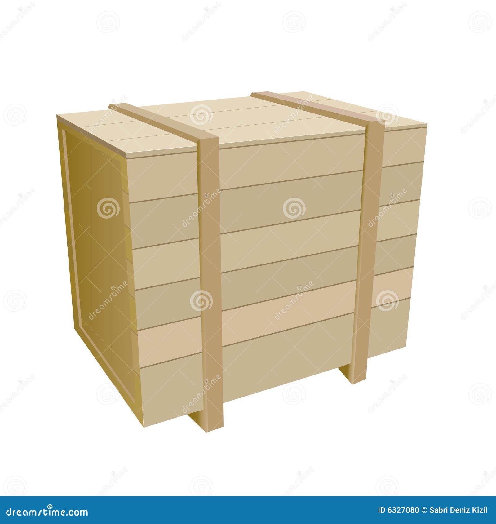 Cargo box vector stock vector. Illustration of heavy, carton - 6327080