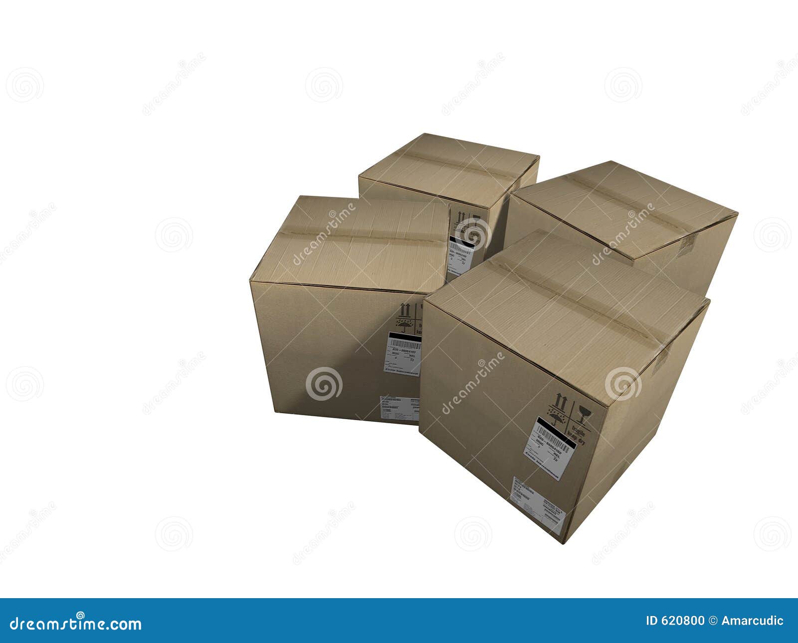 Cargo boxes stock illustration. Illustration of paper, mail - 620800