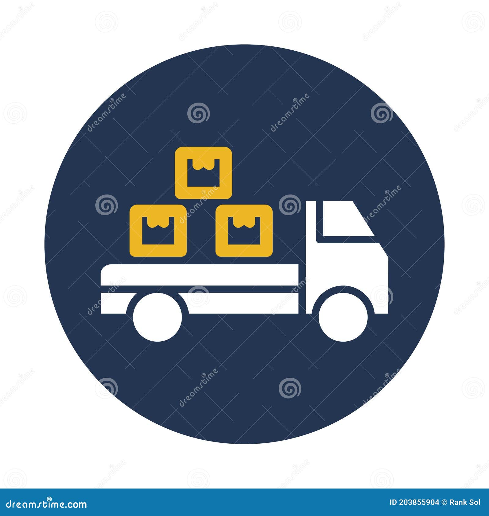 Cargo, Boxes, Transport, Pickup Fully Editable Vector Icon Stock Vector ...
