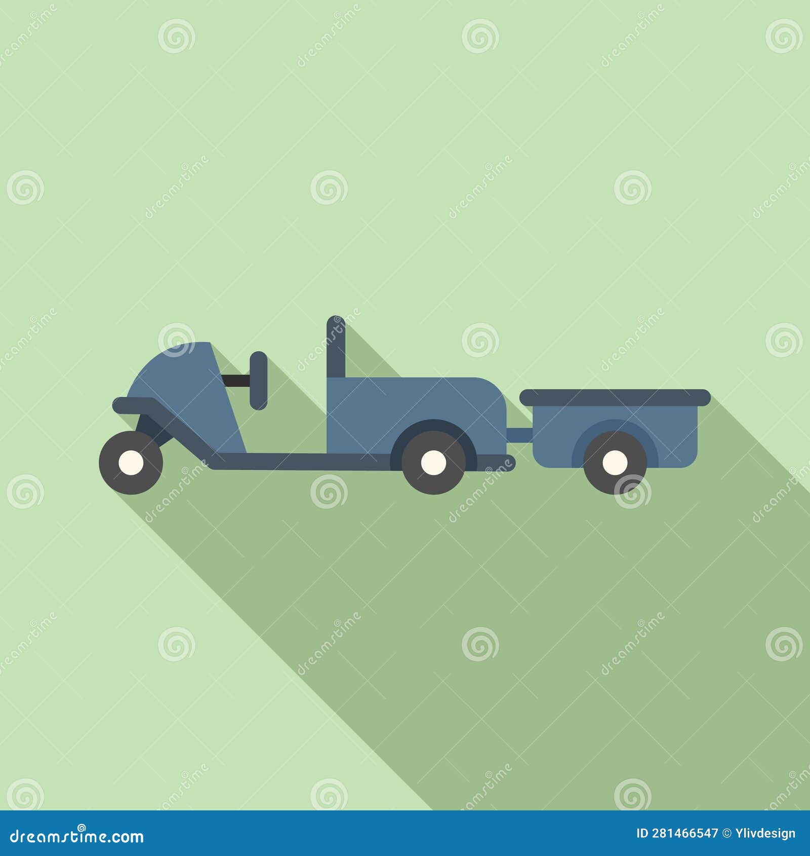 Cargo Car Icon Flat Vector. Airport Support Stock Vector - Illustration ...