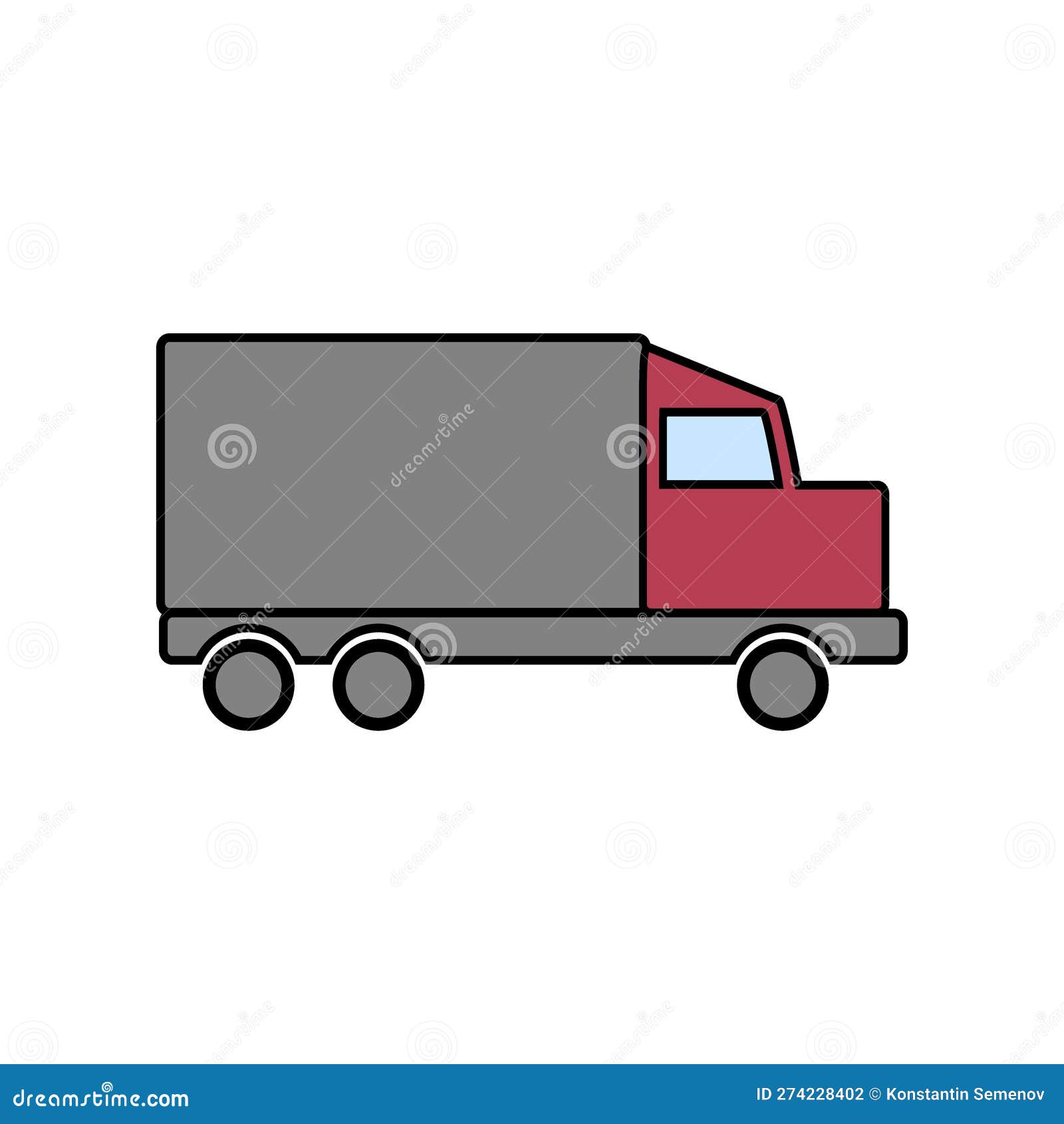 Cargo car icon on white stock illustration. Illustration of gray ...
