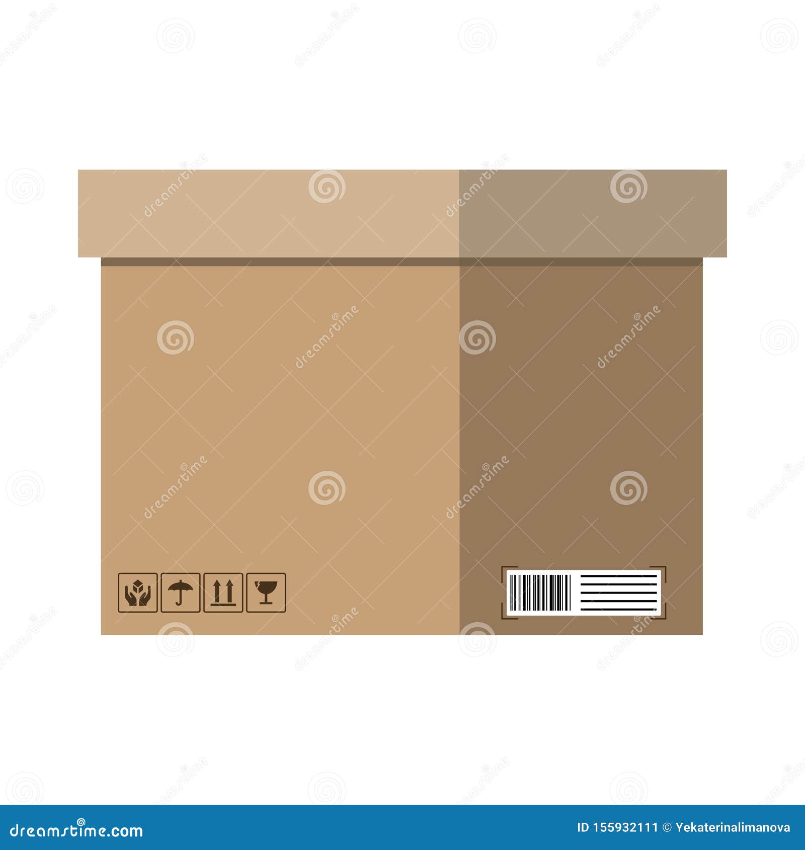 Cargo. Carton boxes stock vector. Illustration of design - 155932111