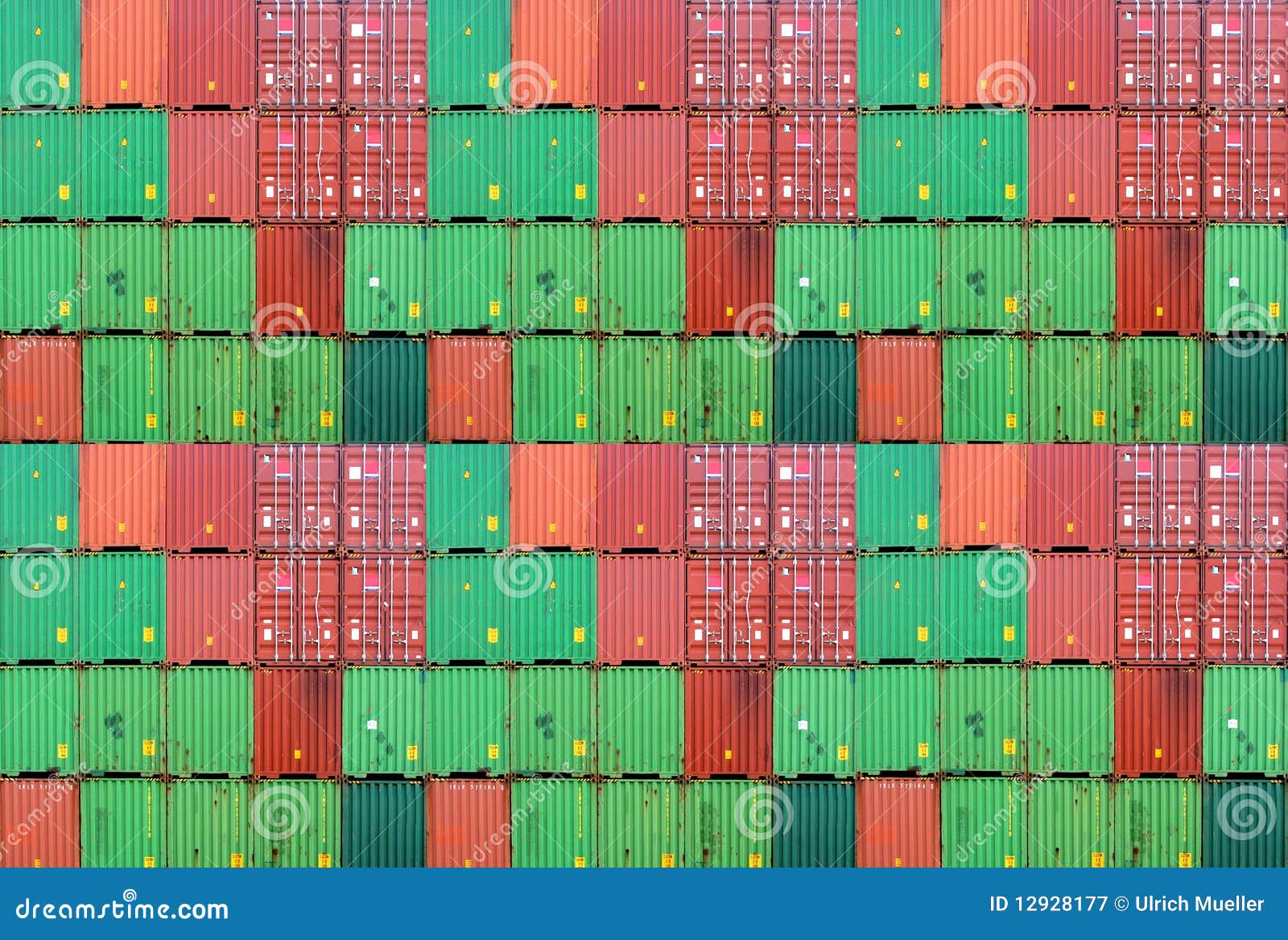 Cargo container stock image. Image of trade, shipping - 12928177