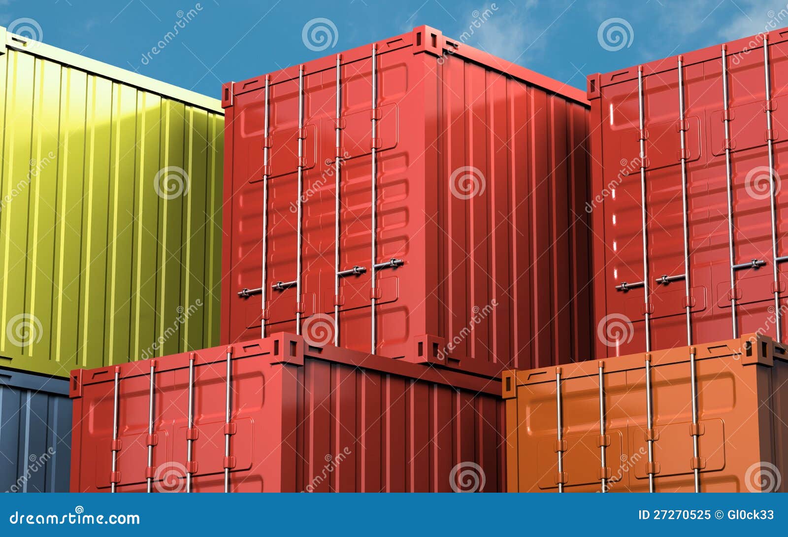 Cargo Container Ship Hand Drawn Outline Doodle Icon. Vector ...