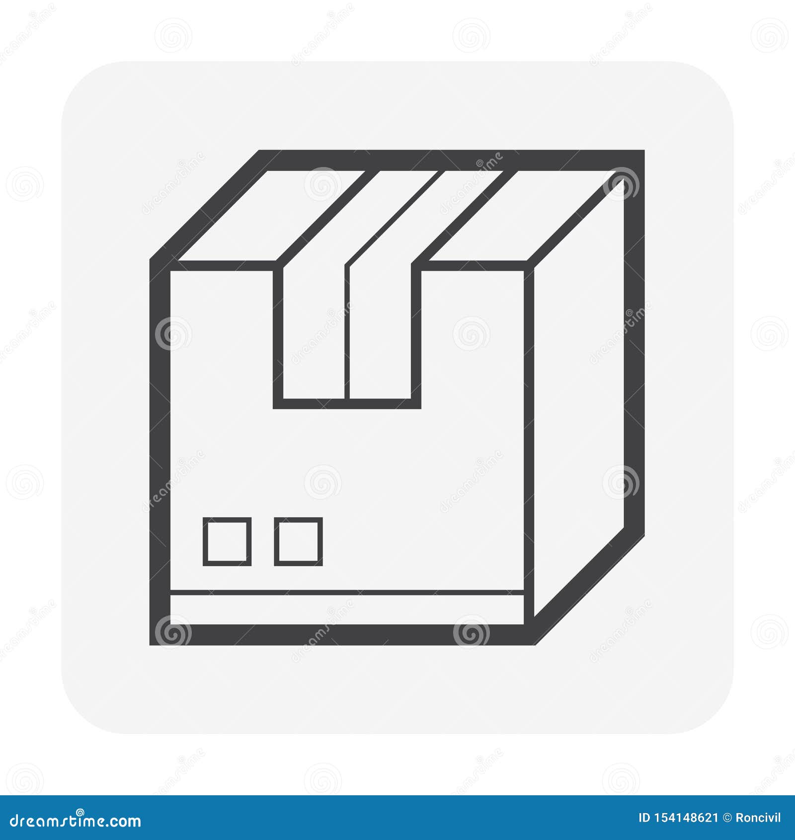 Cargo container box stock vector. Illustration of freight - 154148621