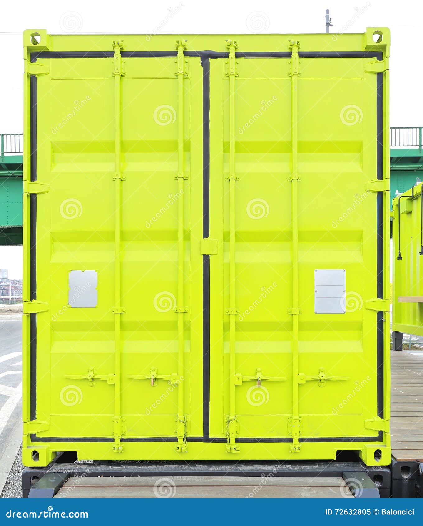 Cargo Container stock image. Image of closed, transport - 72632805