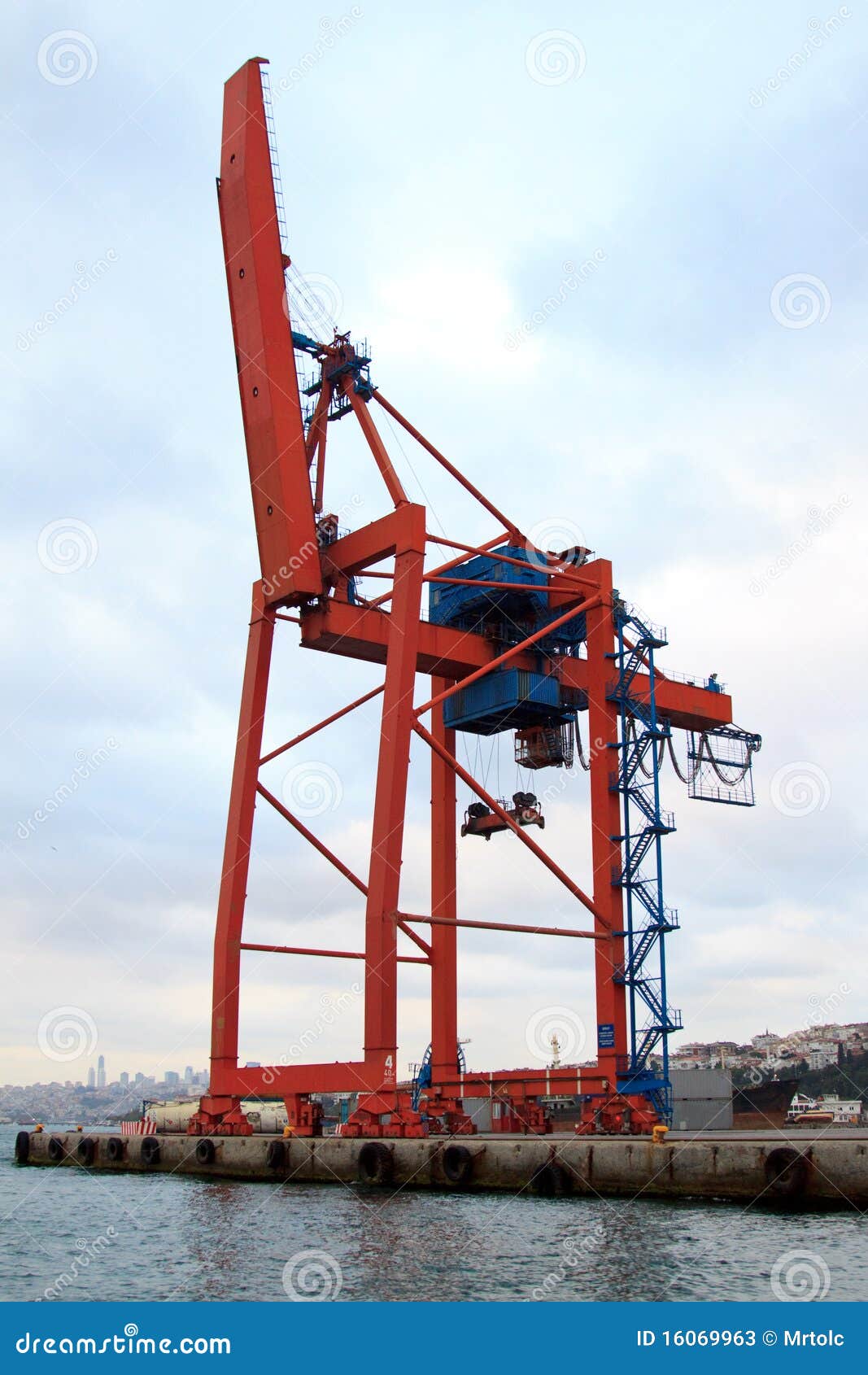 Cargo container crane stock image. Image of transportation - 16069963